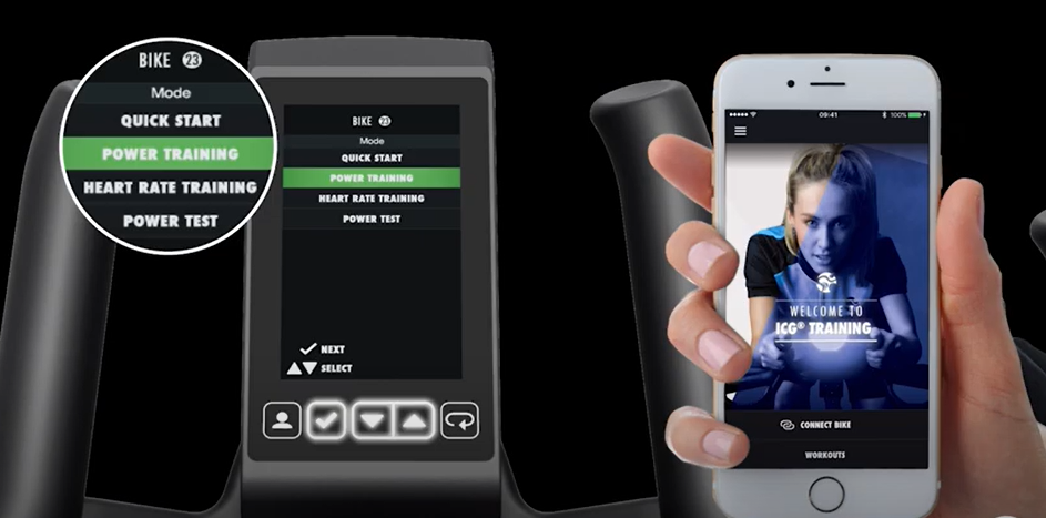 ICG IC5, IC6, IC7 Bike Pairing ICG App to Coach by Color Console – Life ...
