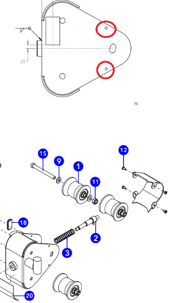 สกรูที่ยึดฝาครอบบนโครงเชื่อมของ Life Fitness Signature Series CMDAP ...