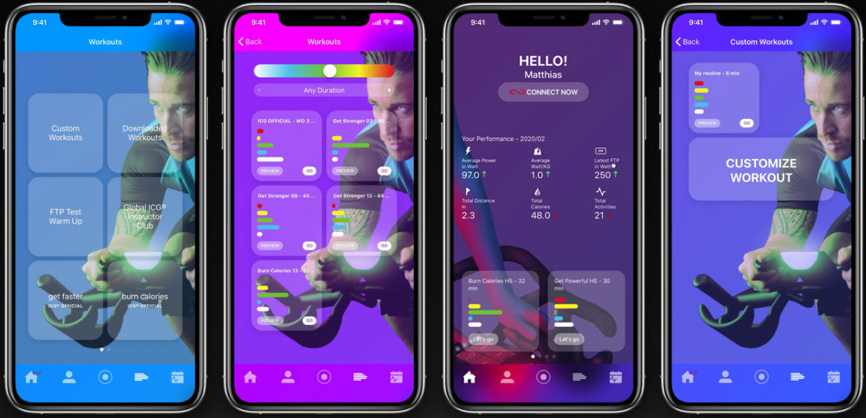 Einführung in die ICG-Trainings-App – Life Fitness Unterstützung