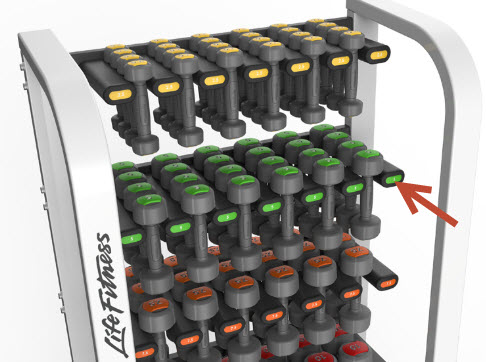 Life Fitness Studio Dumbbell Rack Dumbbell Labels – Life Fitness Support